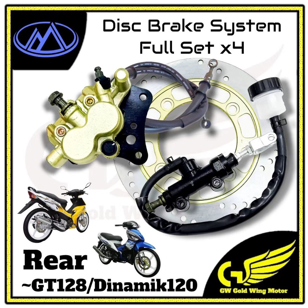 MODENAS GT128 DINAMIK 120 X CITE 130 REAR BRAKE SYSTEM SET DISC BRAKE ...