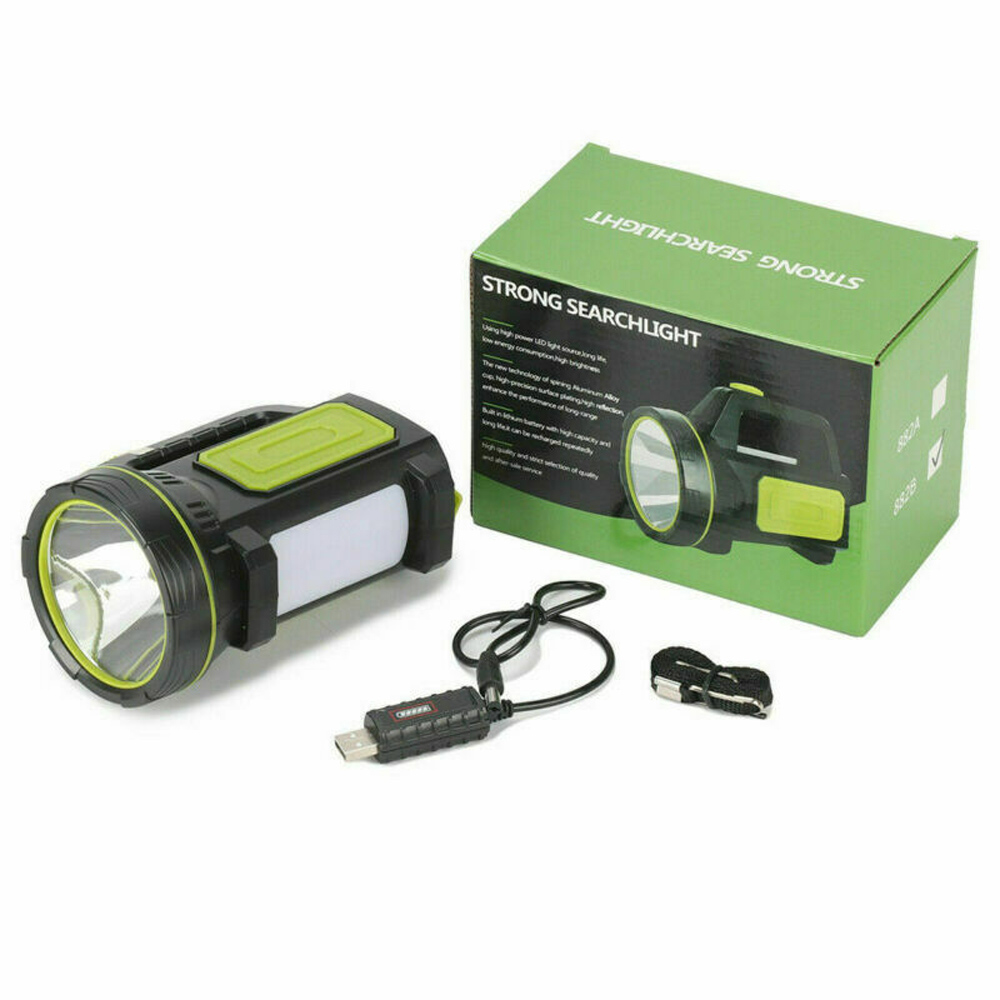 135000LM LED Searchlight Spotlight USB Rechargeable Hand Torch Work ...