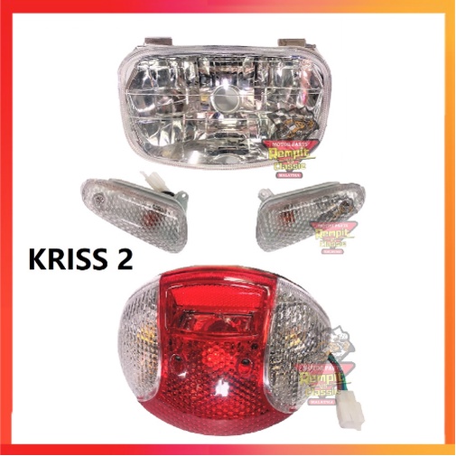 REMPIT Kriss2 Lamp Set Lampu full set Head Lamp Tail Lamp Front Signal ...