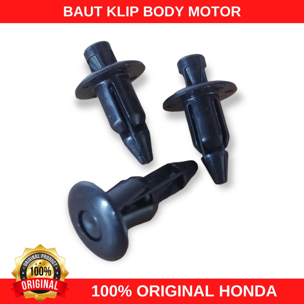 HITAM Honda Motorcycle Body Clip Bolts Original Vario Beat Nmax Yamaha ...
