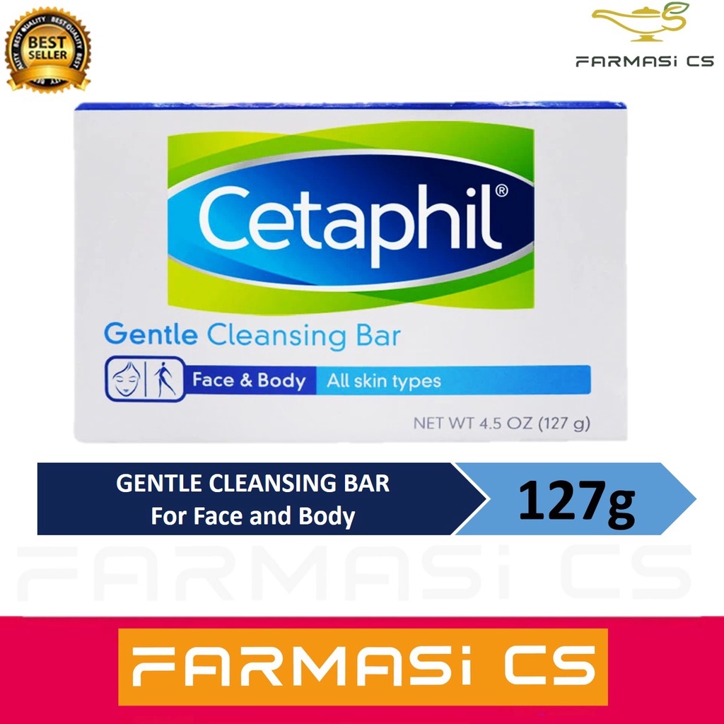 Cetaphil Gentle Cleansing Bar Soap 127g EXP:07/2024 [face and body, all ...