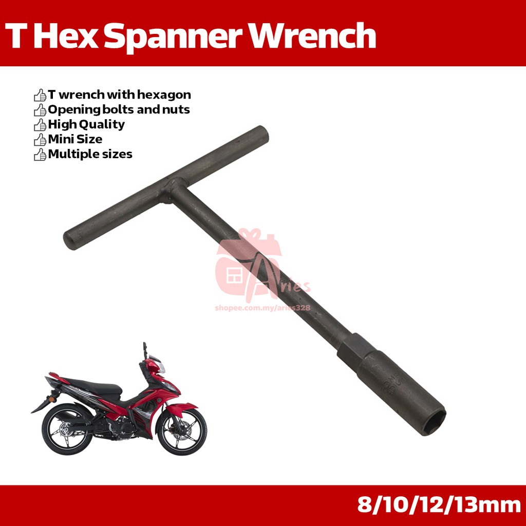[Ready Stock] Spanar T Nut Bolt 8-14mm T Type Spanner Wrench Hand Tools ...