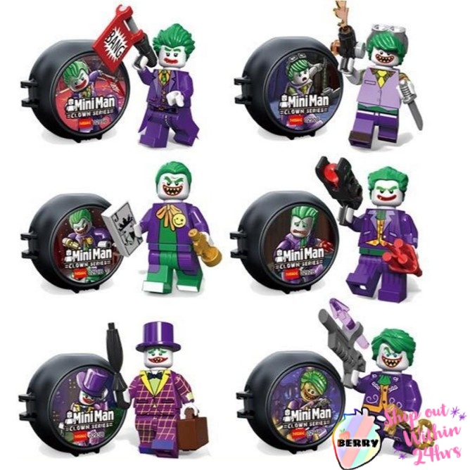 Decool 0289B To 0294B Tuxedo Clown Building Blocks Mini Figure Super ...