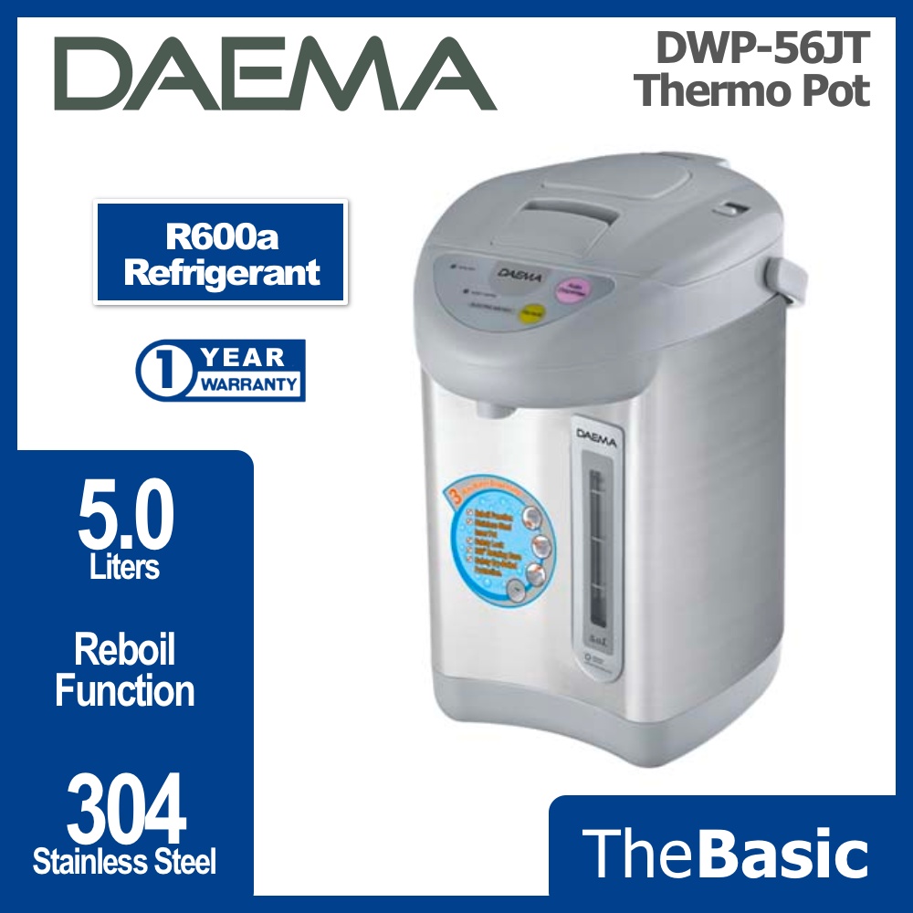 DAEMA 5.0L Thermo Pot Stainless Steel (DWP-56JT , DWP56JT) | Shopee ...