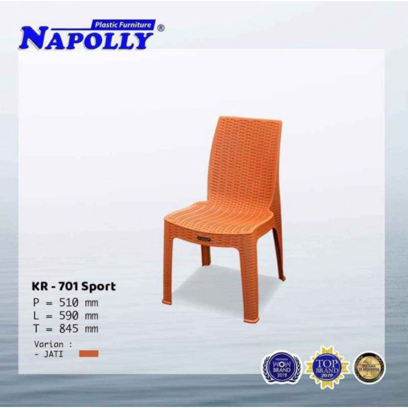 Napolly 701 Plastic Patio/Dining Rattan Chair | Shopee Malaysia