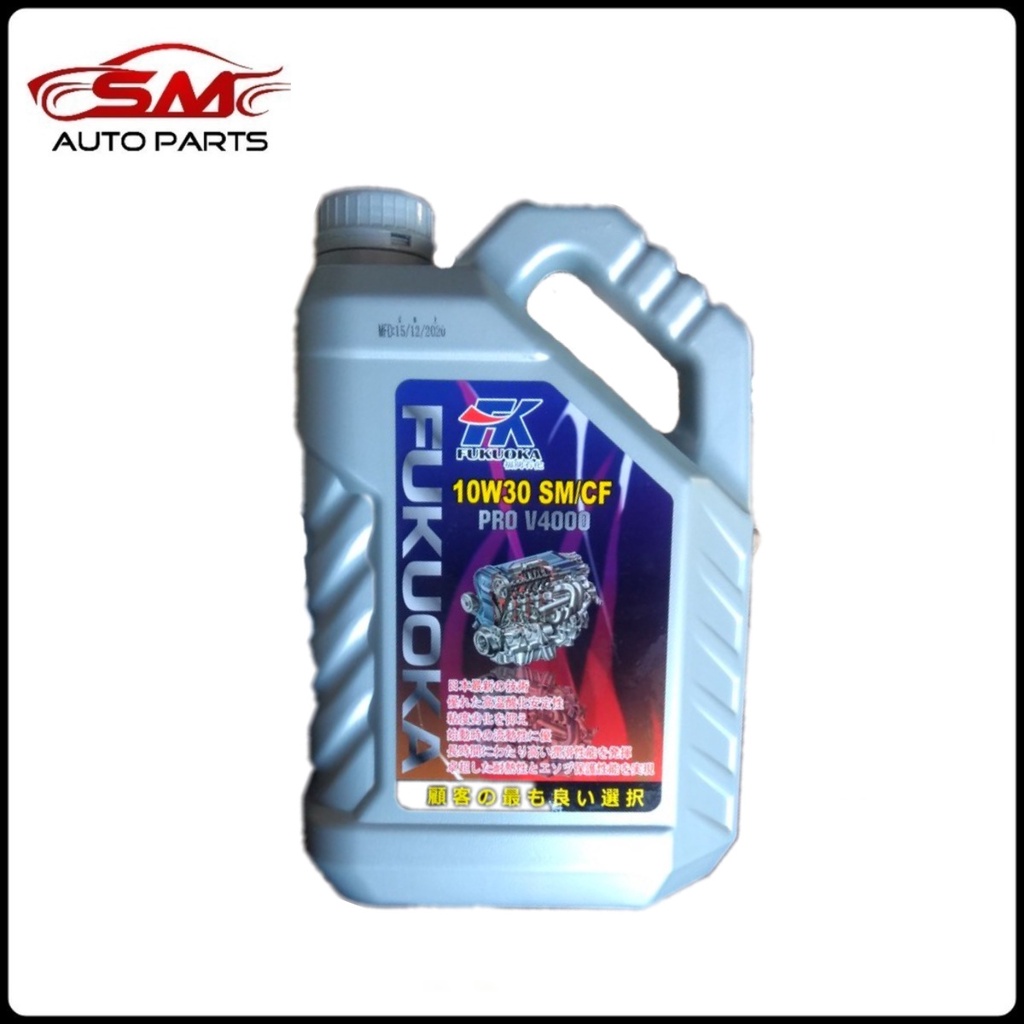 FK Fukuoka Engine Oil - 10W30 3Liter / 20W50 4Liter / 15W40 4Liter ...