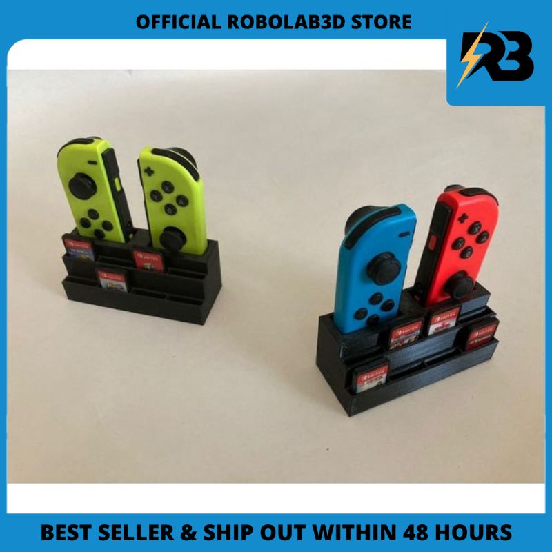 Nintendo Switch JoyCon Controller Stand With Game Card Compartment ...