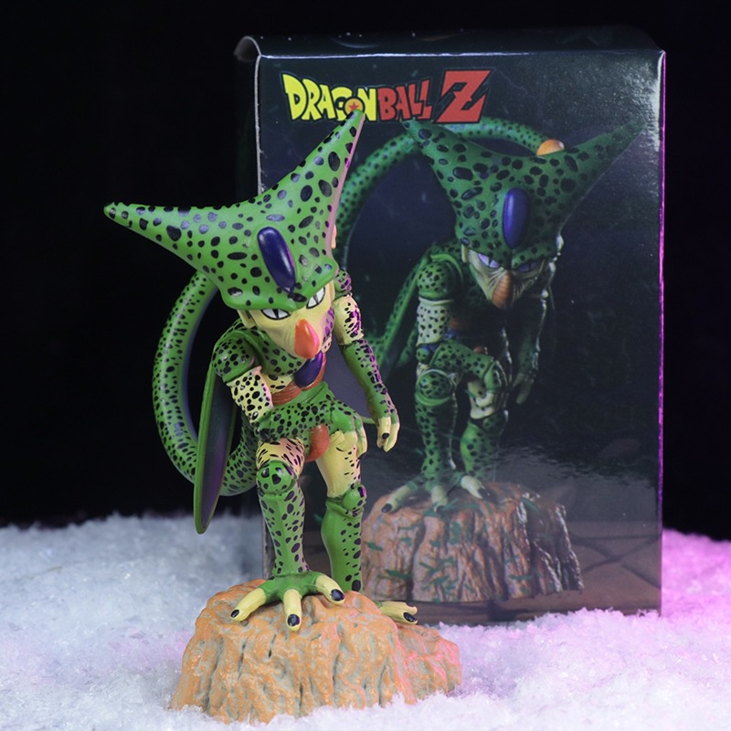 10cm Anime Dragon Ball Z Figures DBZ First Stage Cell GK PVC Action ...