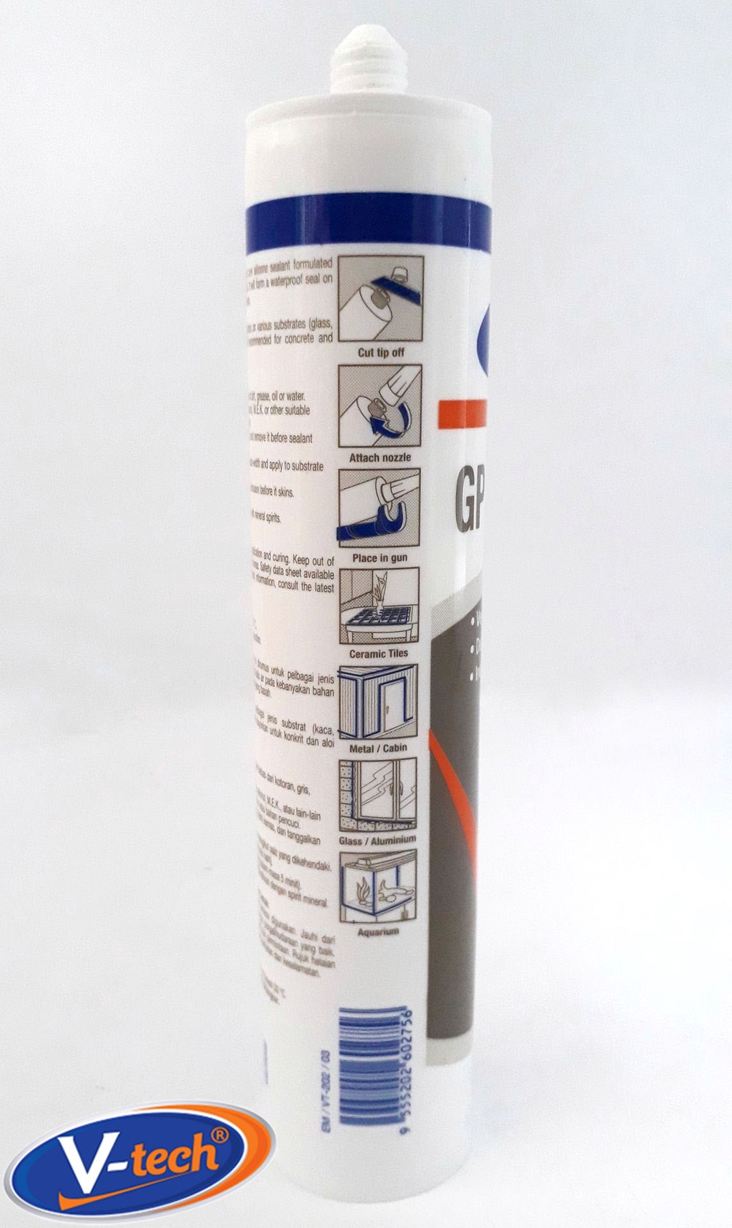 VTECH SILICONE SEALANT BLACK, WHITE, CLEAR FOR AQUARIUM, BASIN BATHROOM ...