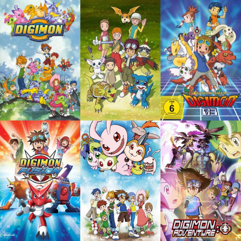 anime Digimon DVD posters 12 pcs series | Shopee Malaysia