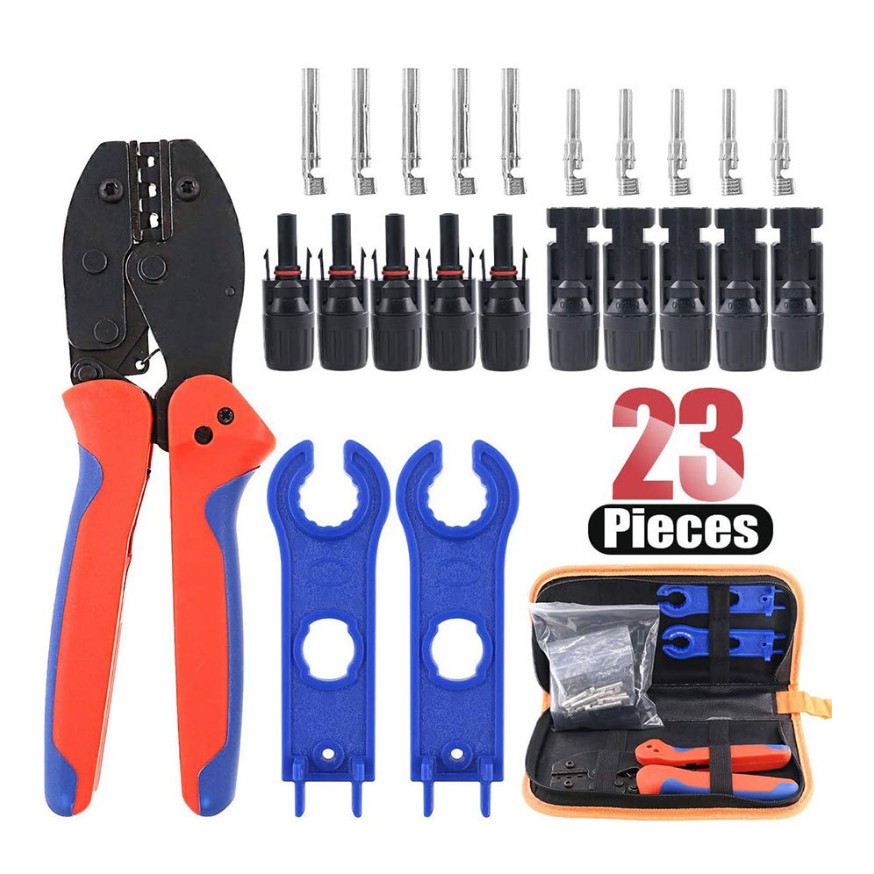 Solar Photovoltaic Crimping Pliers Set MC4 Connector Terminal Crimp ...