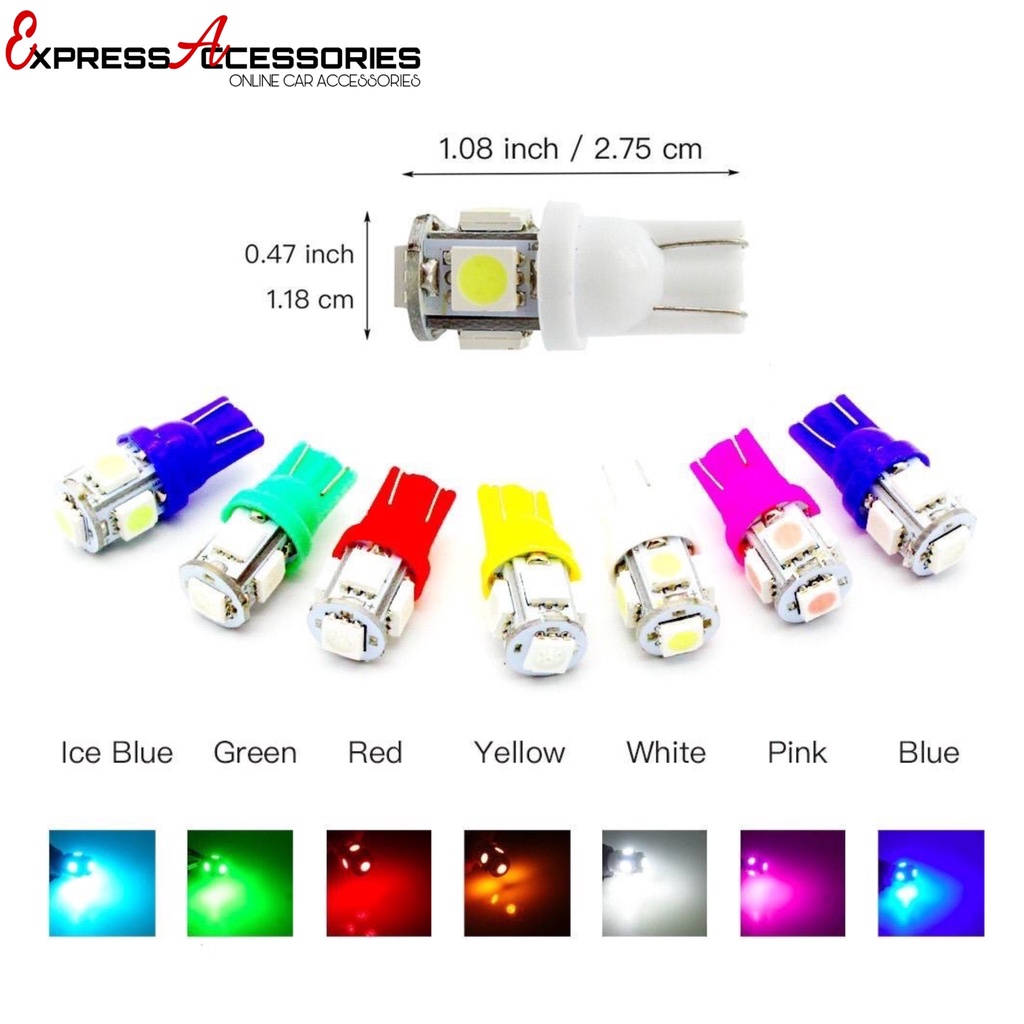 1PCS T10 LED BULB 5050 12V Car Interior Dome Light LED Bulbs Parking ...