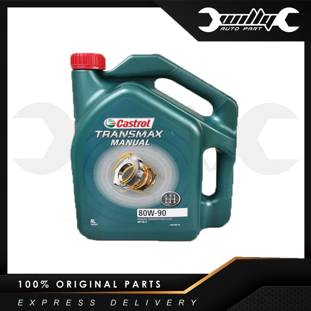 Castrol GL-4 80W-90 Transmax 4 Litres Automotive Minyak Gearbox 80W90 ...