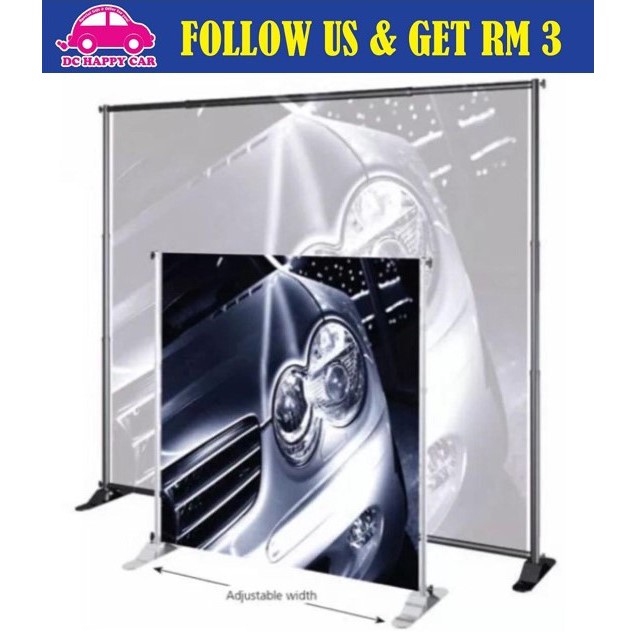 Jumbo Backdrop Banner Stand / Jumbo Backdrop Banner Stand + Printing ...
