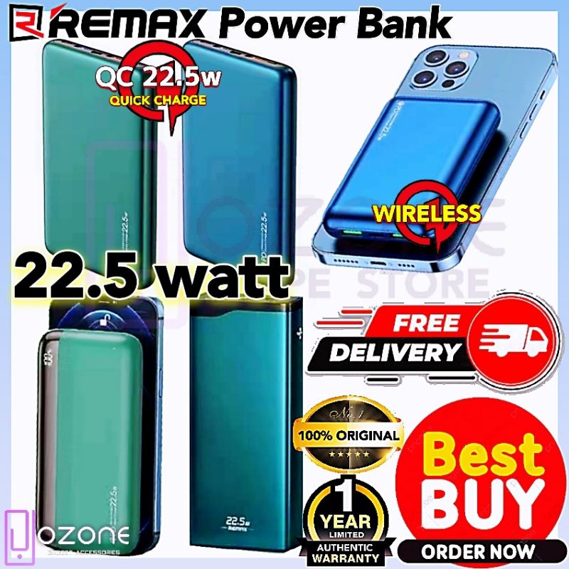 𝗥𝗲𝗺𝗮𝘅 𝗣𝗼𝘄𝗲𝗿 𝗕𝗮𝗻𝗸 充电宝 】 💯原装正品 一年保家 ｜ 超级快充 闪充 ｜ Powerbank PD 20W Fast ...