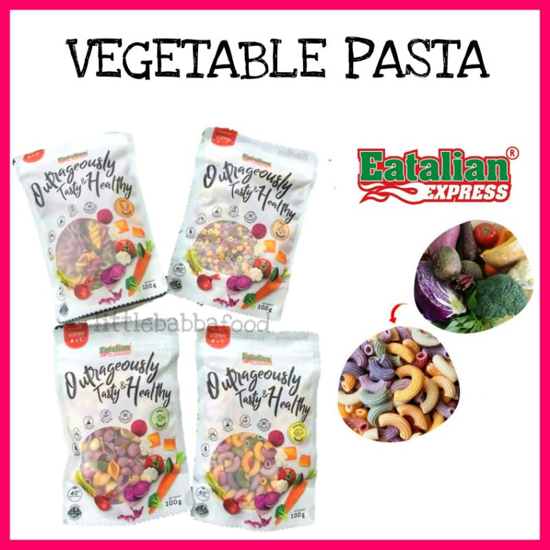 Eatalian Express Mixed Vegetables Pasta 100g | Shopee Malaysia