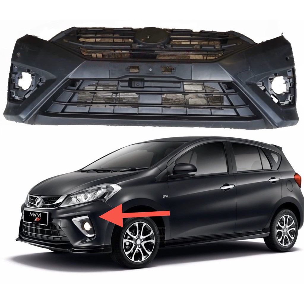 Perodua MYVI (2018) SE - ORIGINAL FRONT BUMPER (NEW) | Shopee Malaysia