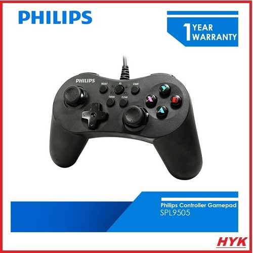 Philips SPL9505 Wired Gaming Controller w/Vibration feedback Support PC ...
