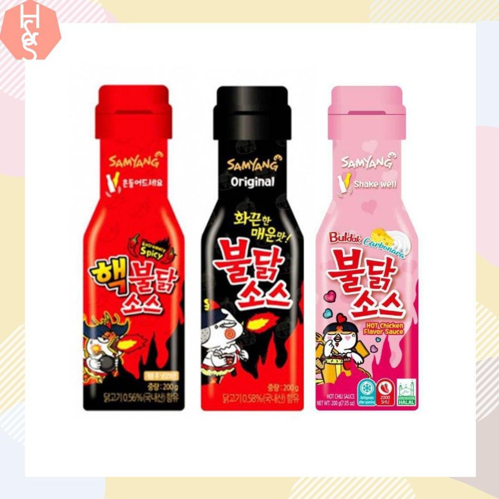 Halal Sos Samyang Buldak Korea Original Sauce , Double Spicy Sauce ...