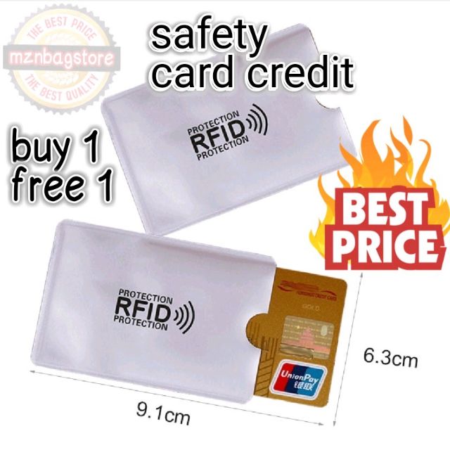 💥Buy 1 Free 1💥💵 Bank Card Cover RFID Card Holder Anti Theft | Shopee ...