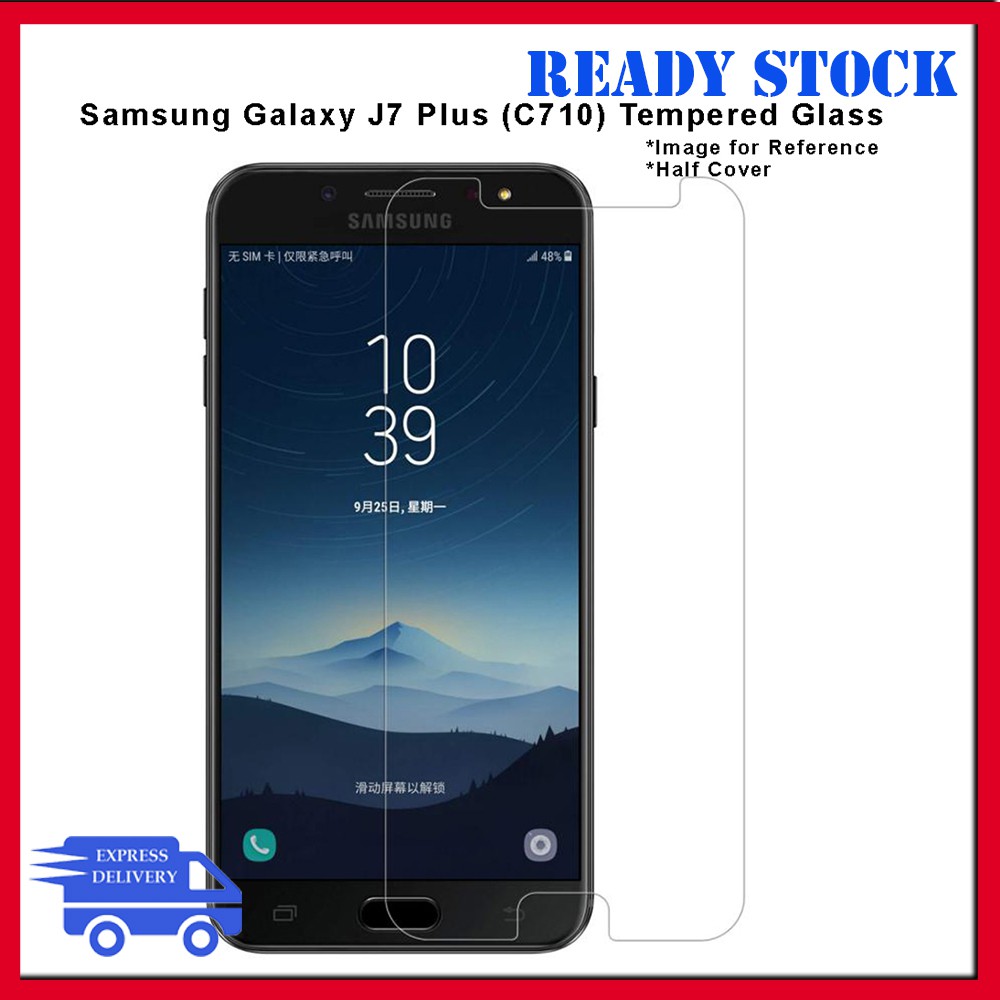 Nglass Samsung Galaxy J7 Plus J7+ C710 Ultra-Thin 9H Tempered Glass Protector | Shopee Malaysia
