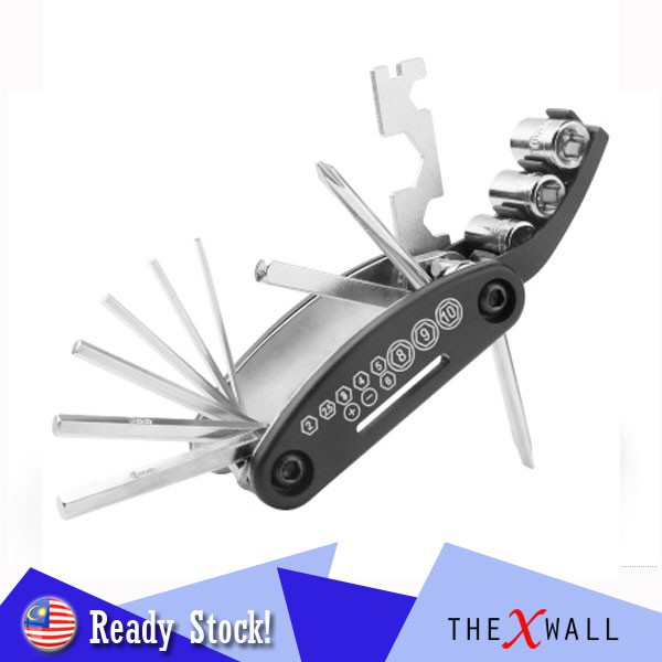 Bike Repair Tool Kits 16 in 1 Multifunction Bicycle Mechanic Fix Tools ...