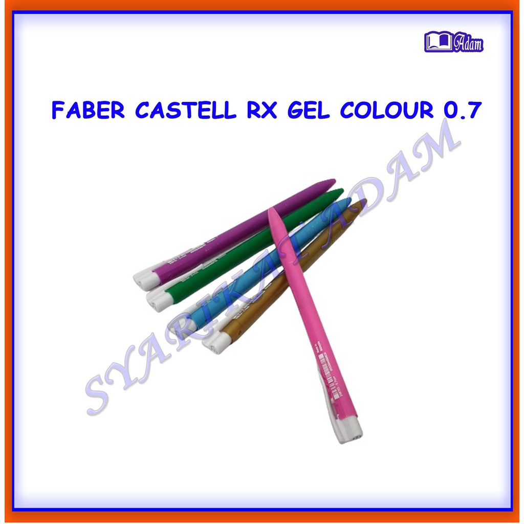 [ADM] FABER CASTELL RX GEL COLOUR 0.7 MM | Shopee Malaysia