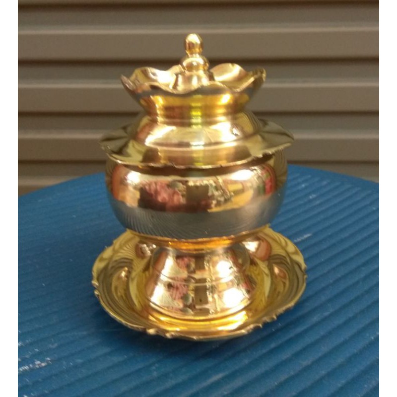 BEKAS@TEPAK CINCIN & BUNGA RAMPAI TEMBAGA | Shopee Malaysia