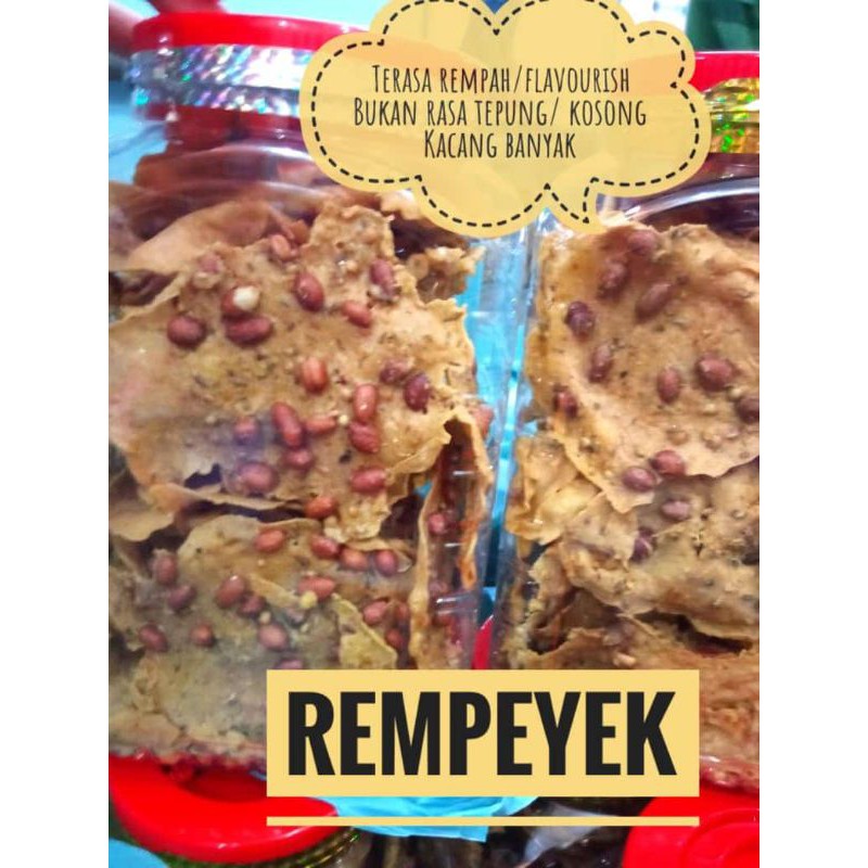 🔥REMPEYEK LEGEND🔥rempeyek kacang berempah kerepek raya rempeyek kacang ...