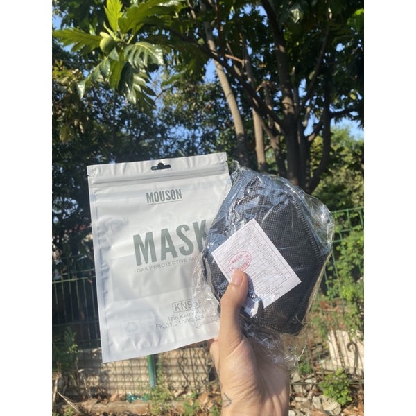 Kn95 Black Mouson Mask Contents 10 No Embossed 5PLY | Shopee Malaysia