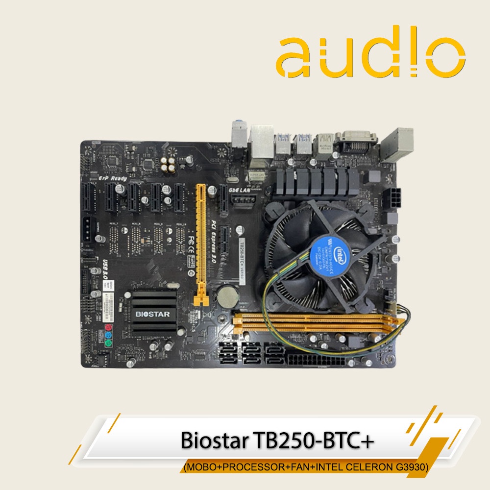 BIOSTAR TB250-BTC+ (MOBO+PROCESSOR+FAN+INTEL CELERON G3930) | Shopee ...