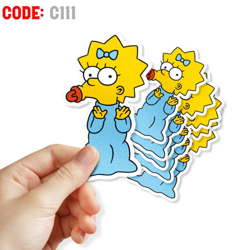 C6 - Sticker Waterproof Cartoon Anime ( Simpsons ) | Shopee Malaysia