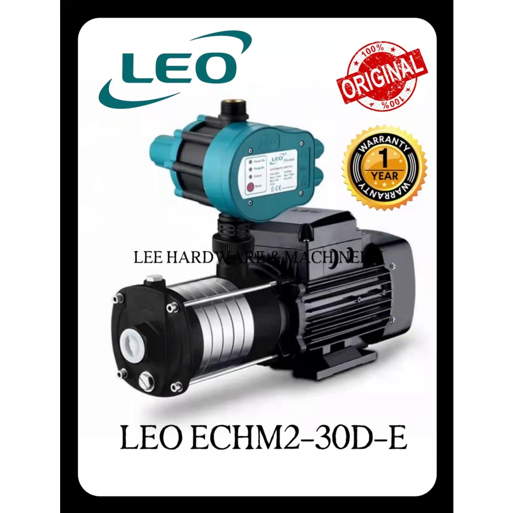 LEO ECHM 2-30D-E Stainless Steel Horizontal Multistage Pump 0.37KW 0 ...