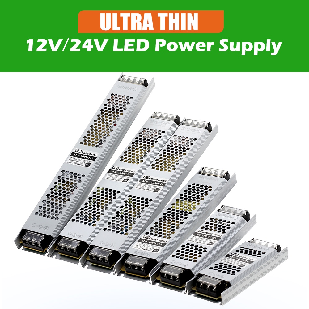 LED Strip Lighting Transformer 60W 100W 150W 200W 300W 400W Slim Power ...