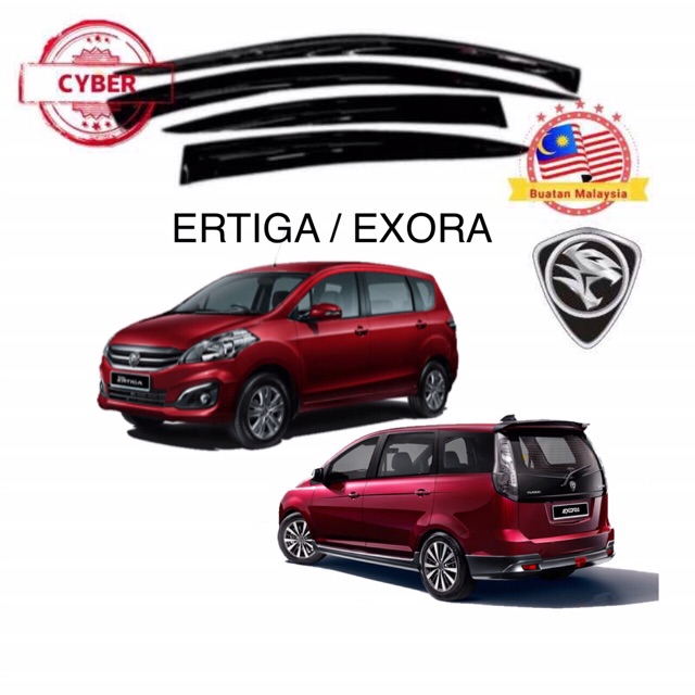 Proton ERTIGA / EXORA Medium/Big 4” Air Press/Door Visor #Sun Visor ...