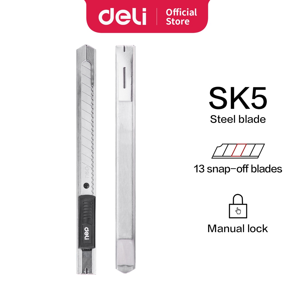 Deli Cutter 2058 Art Knife Blade Metal Knife Sharp Blade | Shopee Malaysia