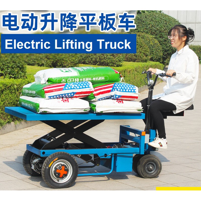 Motorized Hydraulic Lifting Platform Automatic Lifting Driving Truck ...