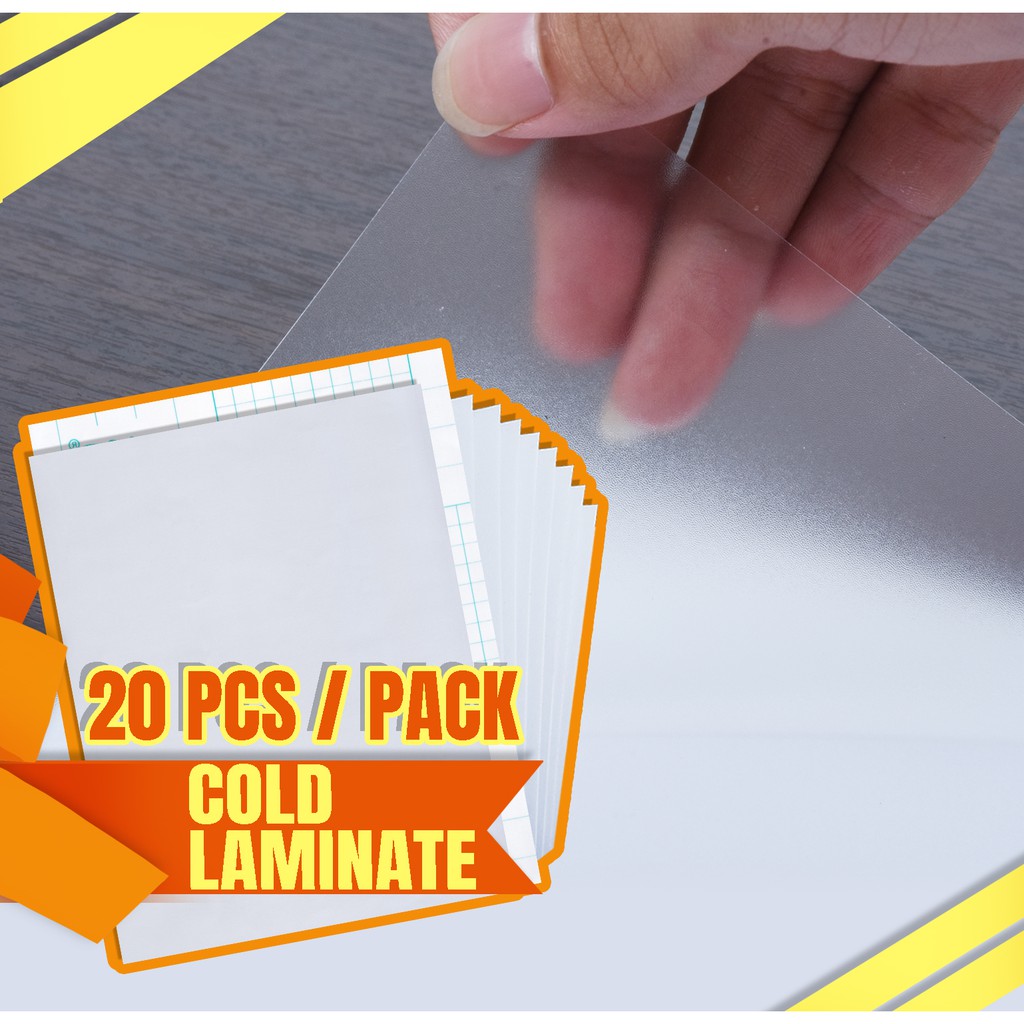 3M (20 pcs/pack) Cold Laminate Film Sticker A4 A3 Size | Soft Matte ...