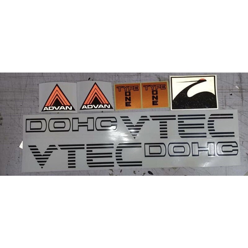 doch vtec stiker tepi pintu kiri kanan dan advan type one itik | Shopee ...