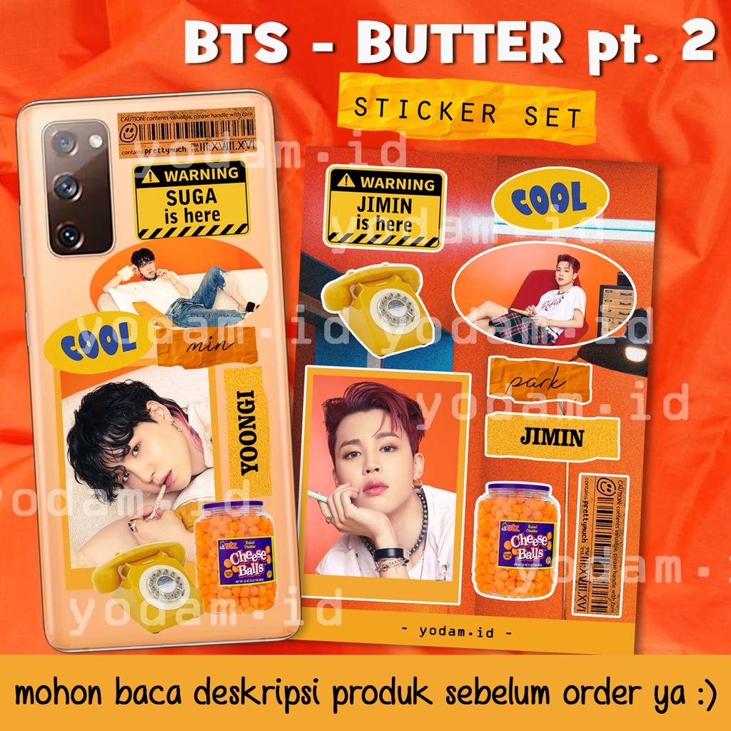 Sticker CASE, AESTHETIC STICKER KPOP STICKER WATERPROOF BTS BUTTER ...