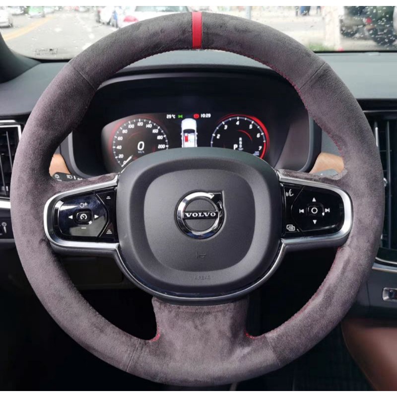 Volvo S60 S90 XC90 XC60 XC40 V40 V60 Suede Leather Car Steering Cover ...