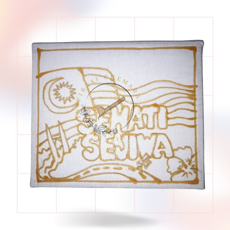 BATIK PAINTING TEMA MERDEKA + MALAYSIA WOOD FRAME KIT DIY Mewarna Art ...