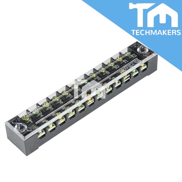 15 POLE FIXED BARRIER TERMINAL BLOCK 600V 15A 15P | Shopee Malaysia