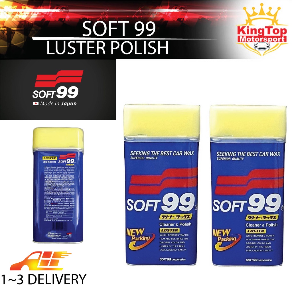 Soft99 Luster Cleaner & Polish 530ml / New Meta Clean Liquid Wax 530ml ...