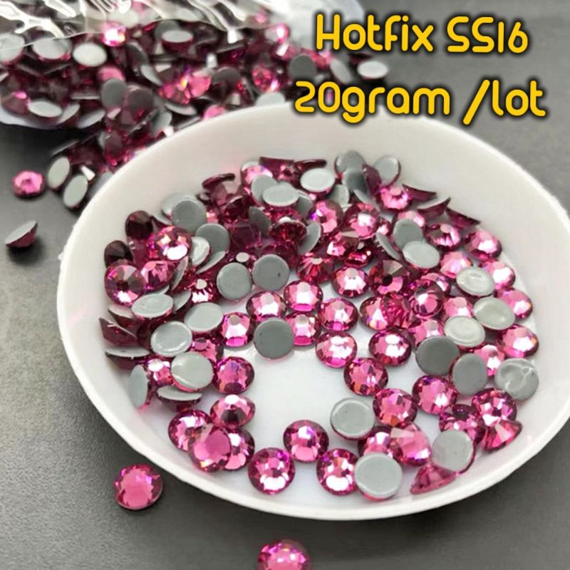 20gram SS16 crystal Batu manik Tampal Hotfix Rhinestones Iron-On ...