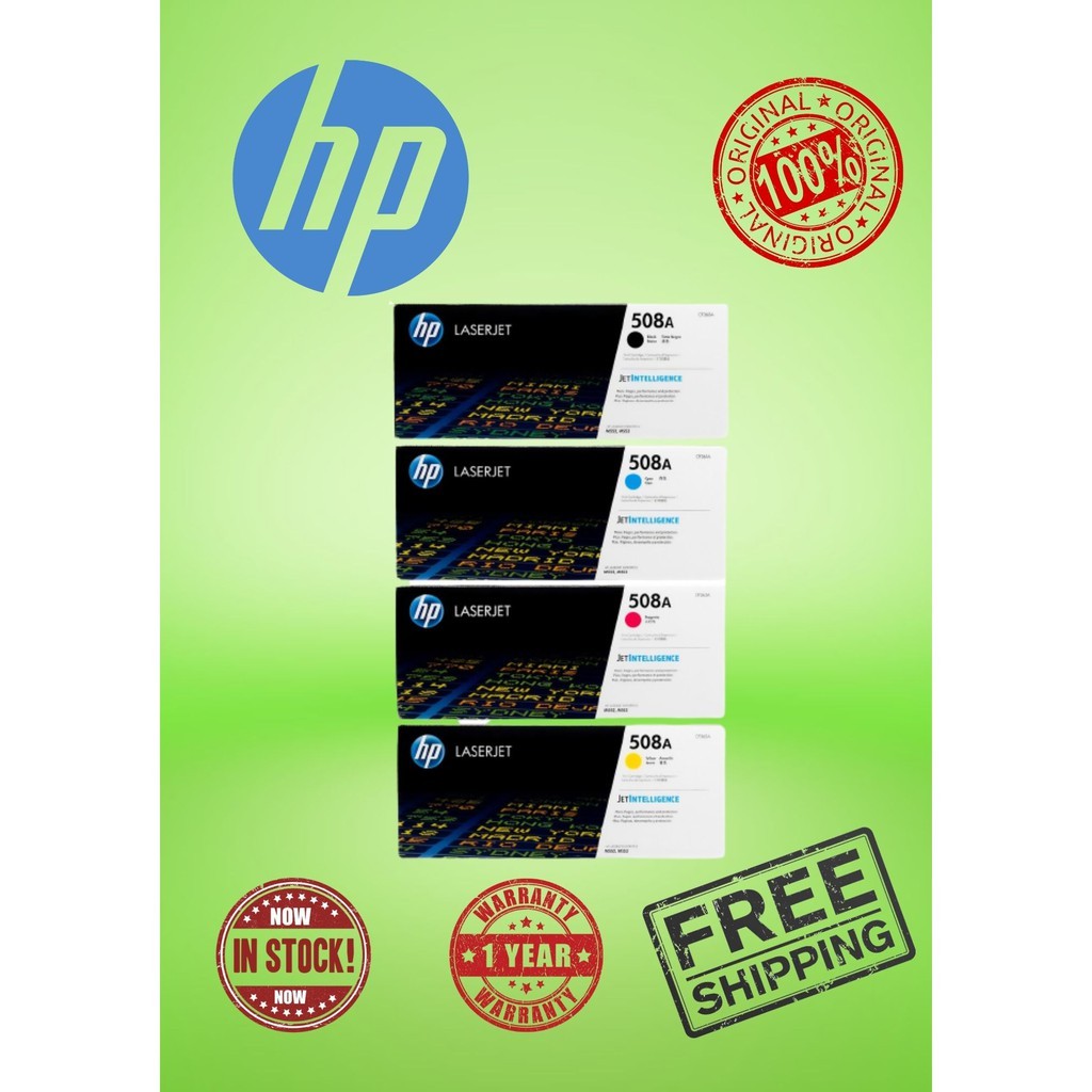 HP 508A/ BLACK (CF360A)/CYAN (CF361A)/ YELLOW (CF362A)/ MAGENTA (CF363A ...