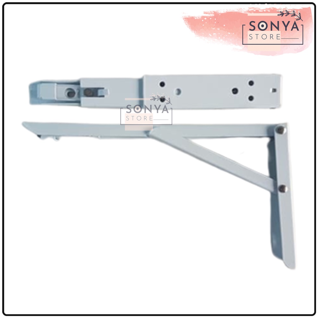 SIKU Folding Elbow Table Wall Iron Bracket Folding Hinge 25cm Shelf ...