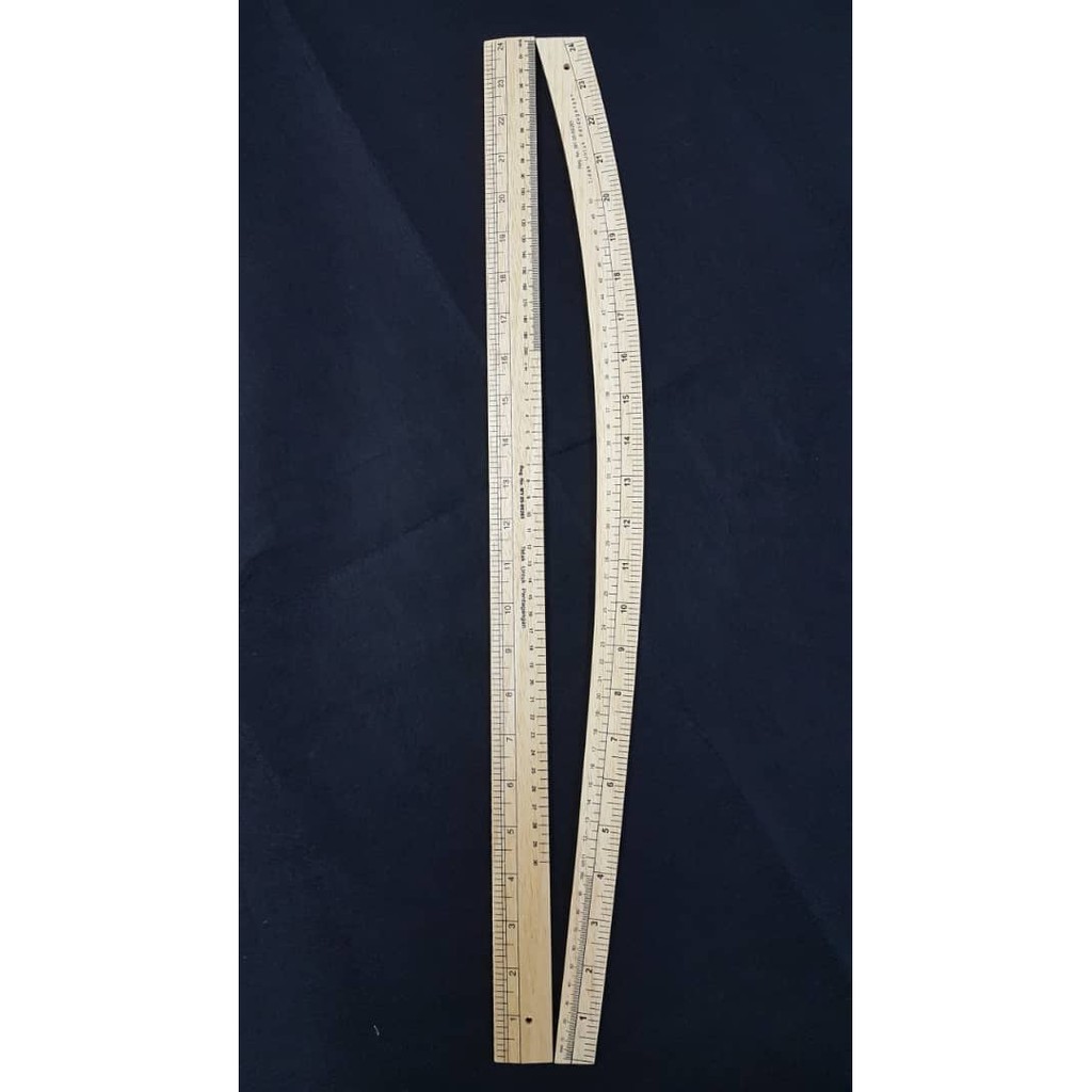Straight & Curve Wooden Ruler 24 Inch (sets) | Pembaris Kayu Lurus ...