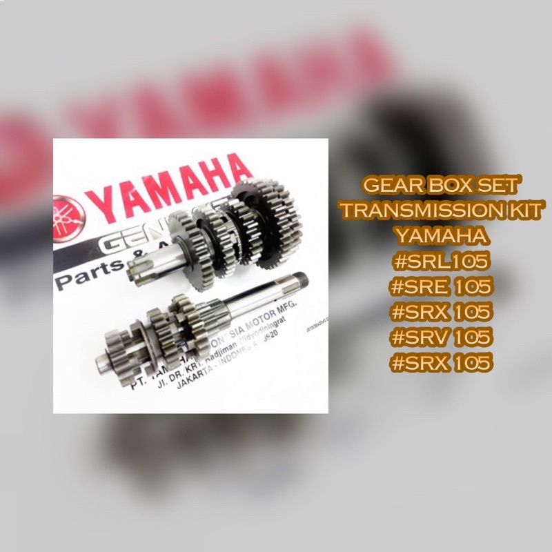 ORIGINAL YAMAHA SRL SRE SRX SRV LAGENDA 105 TRANSMMISION KIT GEAR BOX ...
