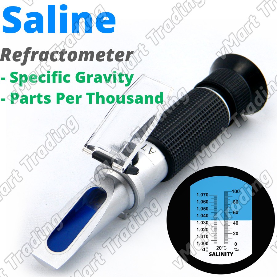 LS100T Dual Scale Salt Saline Salinity Brine Refractometer with ATC ...